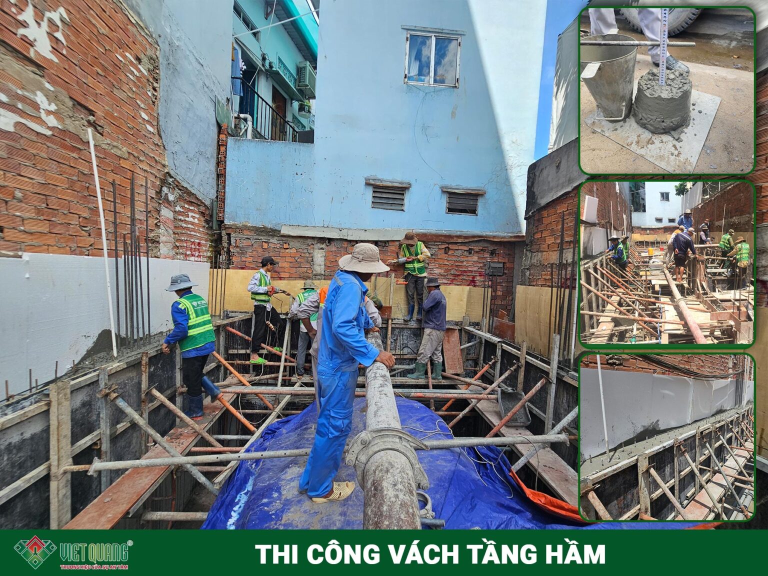 Trọn bộ biện pháp thi công tầng hầm nhà phố